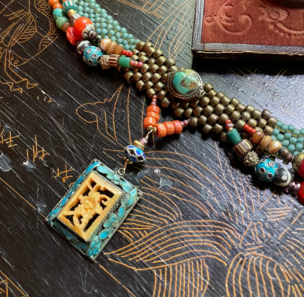 Chinese enamel choker – Heather Haase