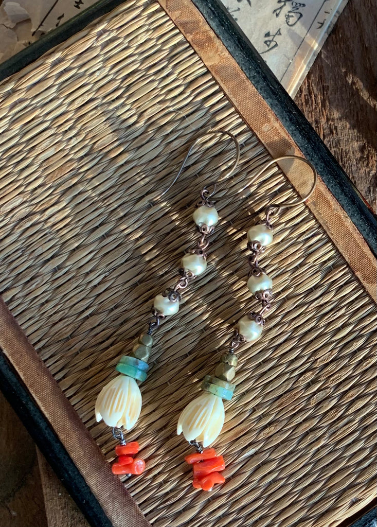 “Ivory” coral drops – Heather Haase